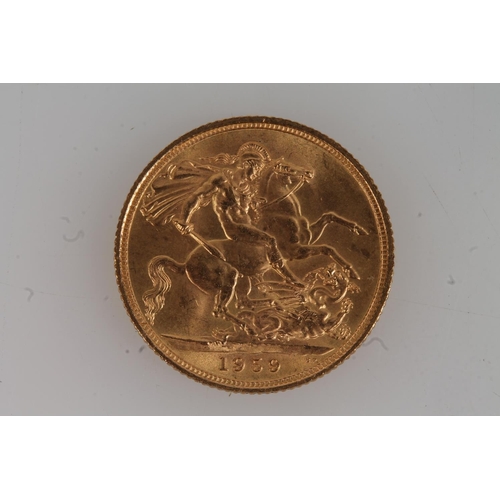 UNITED KINGDOM Queen Elizabeth II (1952-2022) gold sovereign 1959 ...