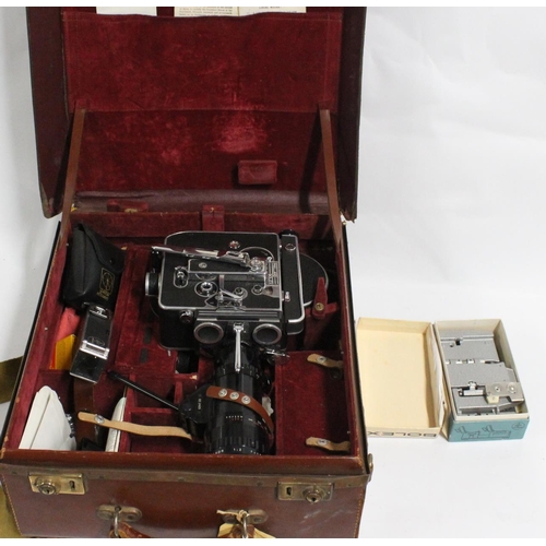 Paillard Bolex H16 Reflex 16mm camera with Som Berthiot of Paris Pan ...