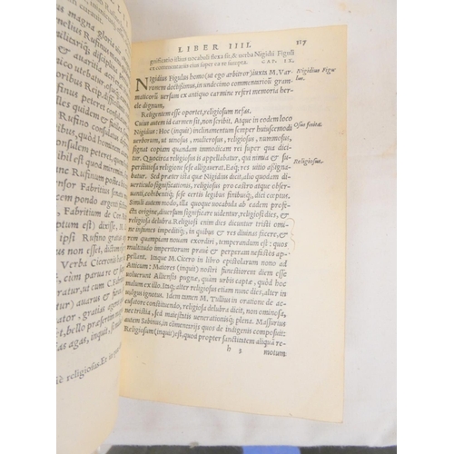 GELLIUS AULUS. Auli Gellii Luculentis Simi Scriptoris Noctes Atticae ...