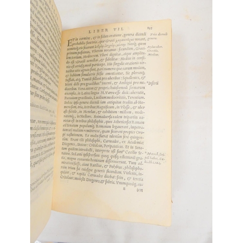 GELLIUS AULUS. Auli Gellii Luculentis Simi Scriptoris Noctes Atticae ...