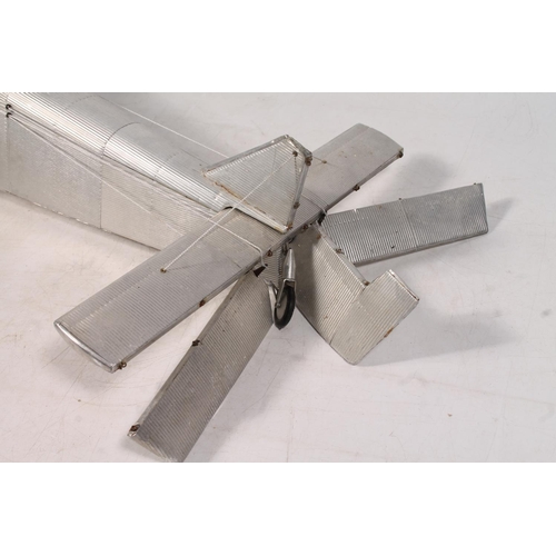 Model aeroplane 65cm long and an aluminium clad flight case. (2)