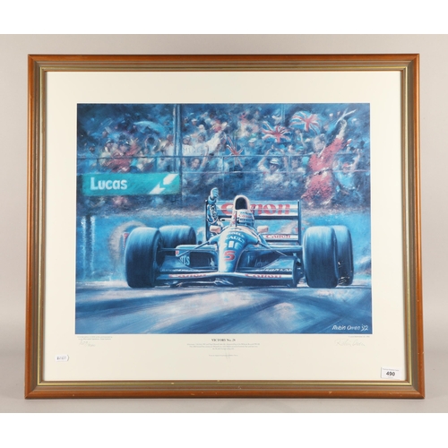 Robin Owen,'Victory number 28', limited edition signed print, 1029/3000 ...