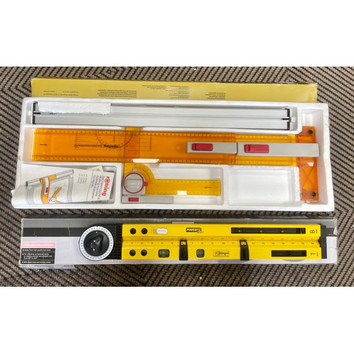 Rotring A2 drafting machine unit and Steel ruler with adjustable ...