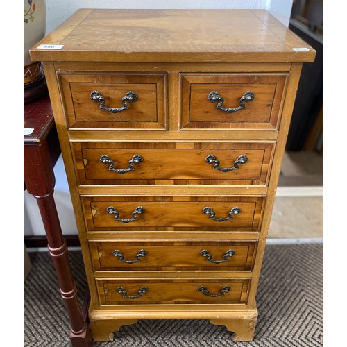Yew two over four chest of drawers