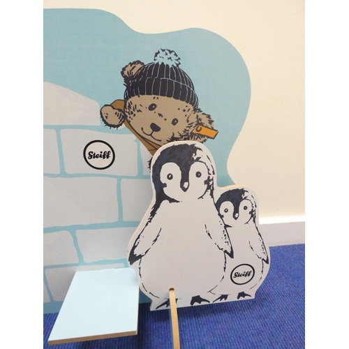 Steiff. Polar shop display stand complete with outer cardboard box.