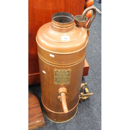 Ewart's Victor Geyser Victorian copper water heater.