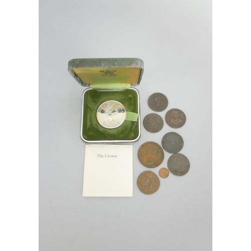 Group of 18th and 19th century trade tokens to include a Middlesex J.H ...