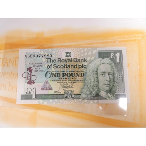 Banknotes. Collection of British banknotes to include three 1994 Robert ...