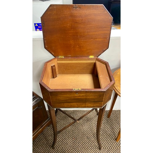 19th century mahogany sewing work box