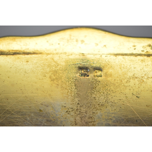 Silver cigarette box with Royal Artillery insignia to the hinged top ...