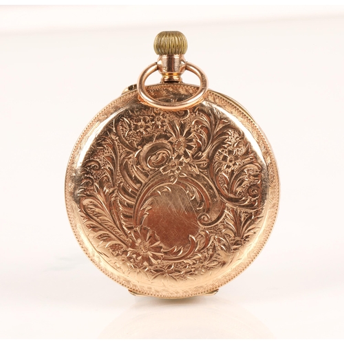 9ct gold cased ladies pocket watch. 35 g gross weight