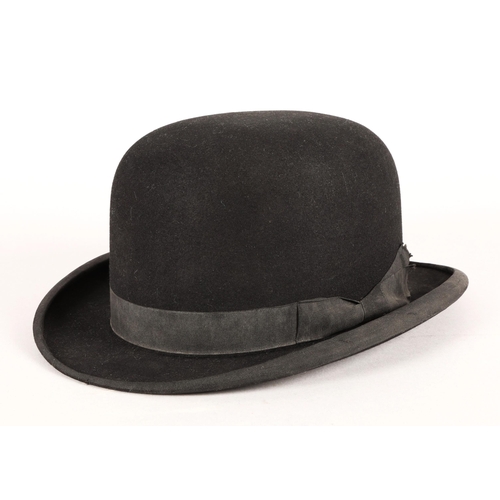 Two bowler hats by Henry Smith, Kilmarnock and RW Forsyth, and a top ...