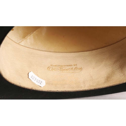 Two bowler hats by Henry Smith, Kilmarnock and RW Forsyth, and a top ...