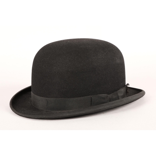 Two bowler hats by Henry Smith, Kilmarnock and RW Forsyth, and a top ...