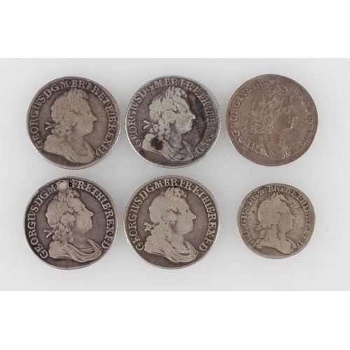 UNITED KINGDOM King George I (1714-1727) silver shilling 1723 SSC in ...