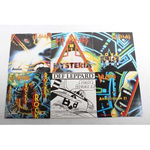Def Leppard picture sleeve singles to include First Strike red vinyl ...