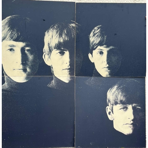 Series of four printed panels of The Beatles front cover of the album ...