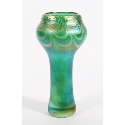 John Ditchfield of Glasform Ltd, a studio art glass vase of inverted ...