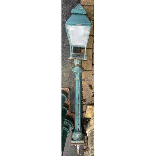 Victorian wrought iron lamp post.