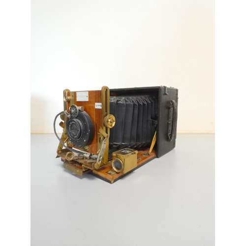 Sanderson Junior half plate folding camera, Sanderson Patent No. 21985 ...