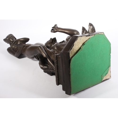 Bruno Zach (Austrian 1891-1945) bronzed effect figure group 'The Slave ...