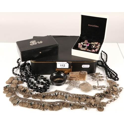 Jewellery to include vintage beads, Pandora bracelet, damaged Erik ...
