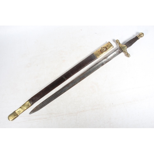 19th century German short sword, the ricasso stamped with beehive ...