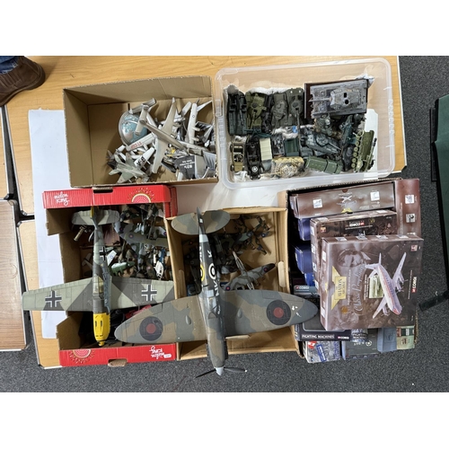 Around seventy Dinky, Corgi, Atlas and other Military themed model ...
