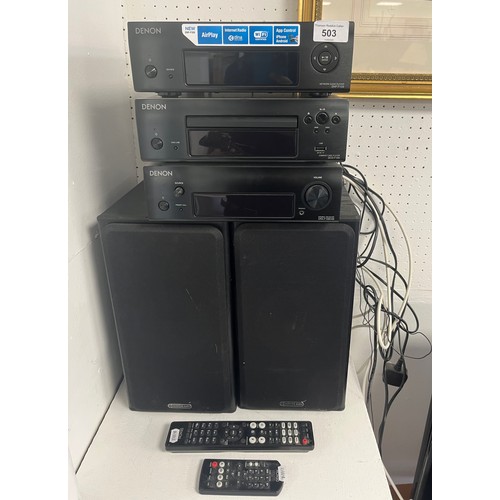 Denon sound system.