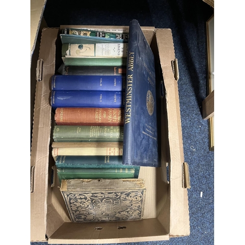 Box containing books to include Rough Shooting, Richard Clapham ...