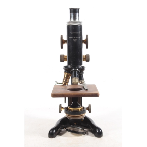 W Watson & Sons of London service microscope serial no.5556.