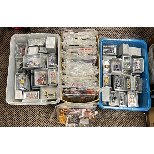 Collection of 'The Classics' Marvel Comic magazine figures, boxed with ...