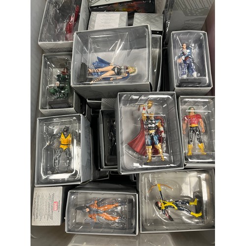 Collection of 'The Classics' Marvel Comic magazine figures, boxed with ...