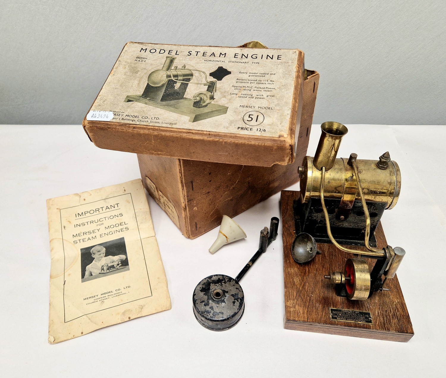 Mersey model steam engine.