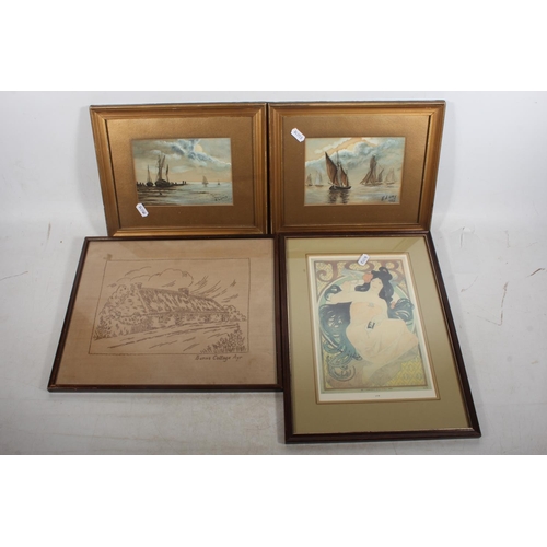 E LUMB, sailing boats, a pair of watercolour paintings, signed and ...