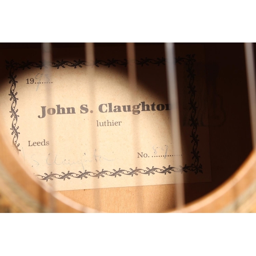 John S Claughton, Luthier No.89 six string acoustic guitar.