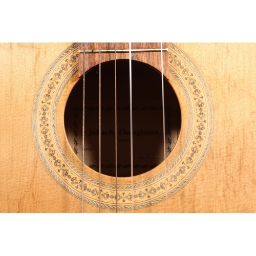 John S Claughton, Luthier No.89 six string acoustic guitar.