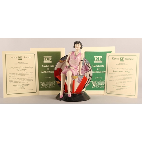 Kevin Francis porcelain figure of Clarice Cliff 'Young Clarice ...