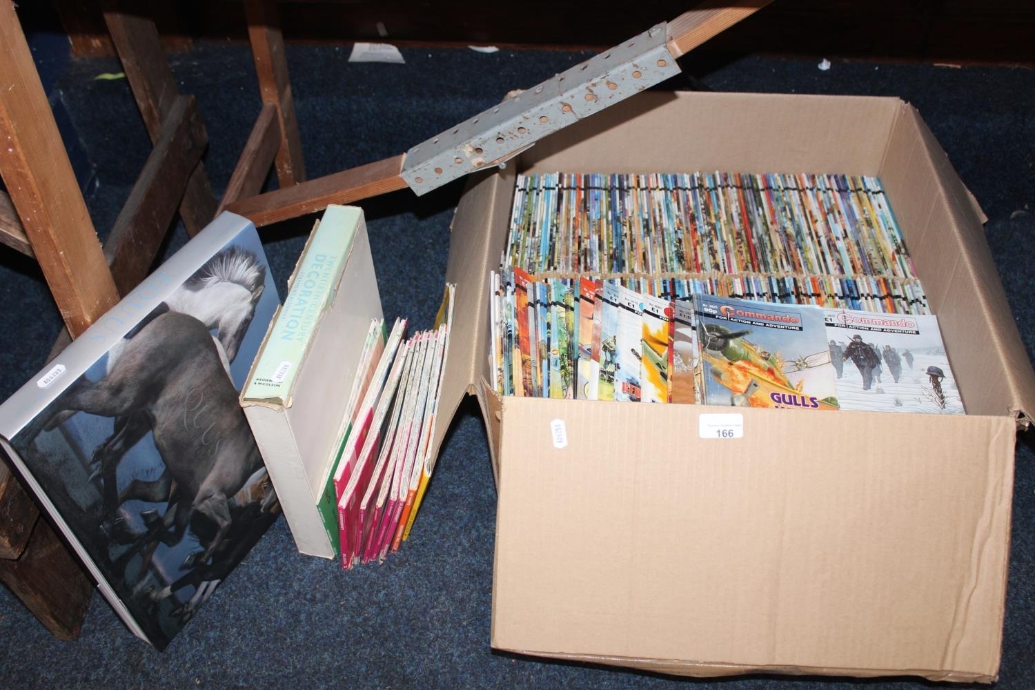 Commando magazines, OS maps, Equus book and 20th Century Decoration by ...