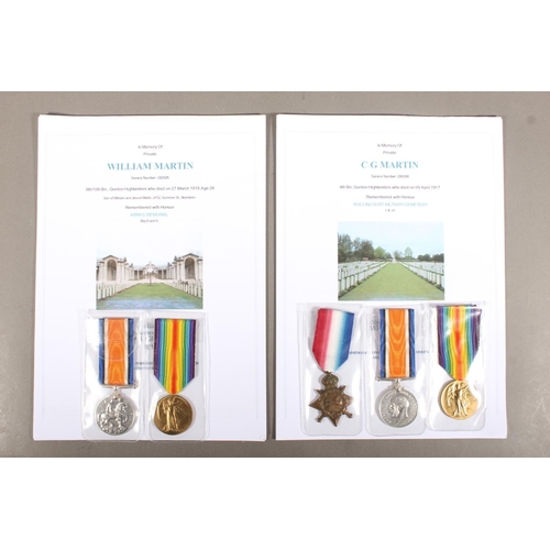Medals of 200308 Charles G Martin of the 4th Battalion Gordon ...