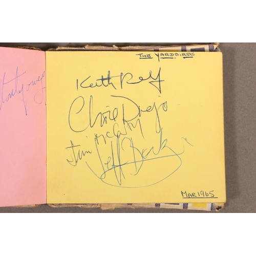 Autograph book containing 1960's artists to include Paul McCartney ...