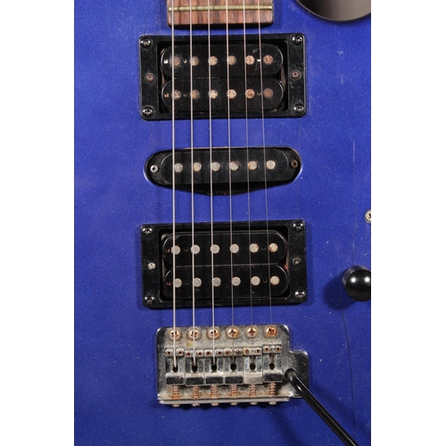 Ibanez Gio navy blue six string electric guitar.