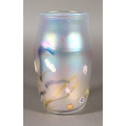 John Ditchfield of Glasform Ltd, a studio art glass vase of baluster ...