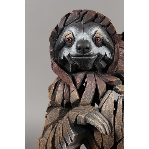 Matt Buckley Edge Sculptures, three toed sloth composite model, 47cm tall.