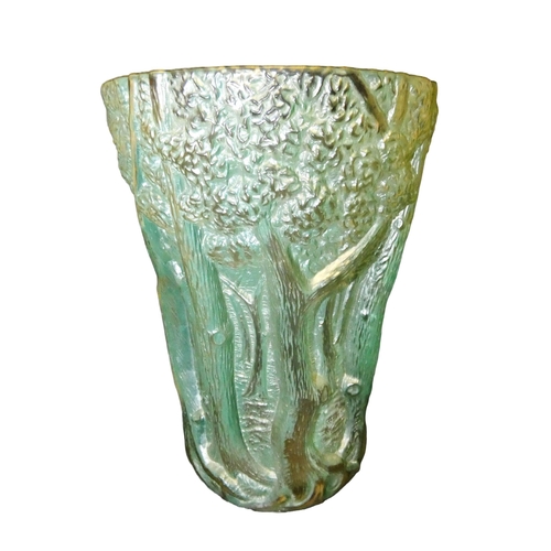 Josef Inwald (Austrian)'Dans le Foret' Art Deco-style frosted green ...