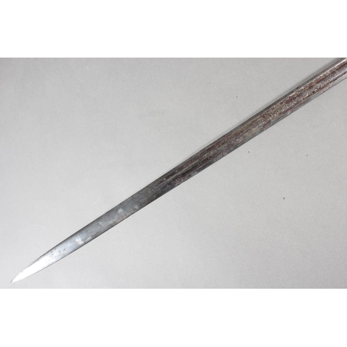 Early 20th century Scottish broadsword having etched fullered blade ...