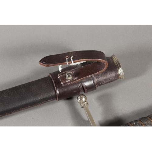 Early 20th century Scottish broadsword having etched fullered blade ...