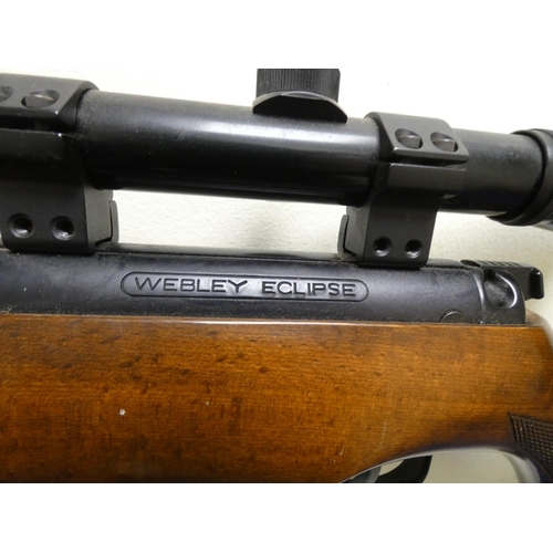 Webley Eclipse underlever air rifle cal .22, the barrel with trapdoor ...