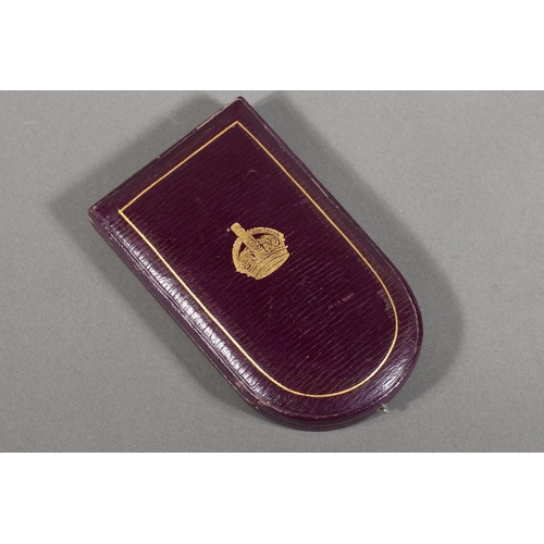 Copy of a Military Cross MC medal, held in fitted box.