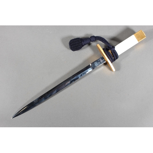 French Air Force presentation dirk or dagger, the fuller stamped 'DUMAS ...